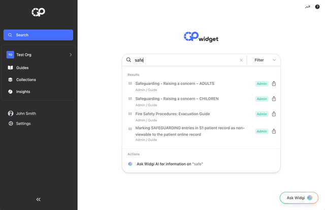 Guides ∙ GP Widget